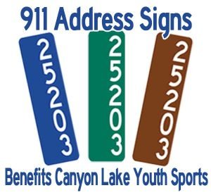 Reflective 911 Address Signs - Comal County Signs